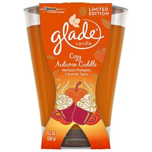 glade candle jar, air freshener, cozy autumn cuddle, 9.2 oz