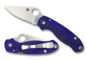 spyderco para™ 3 g-10 midnight blue cpm s110v