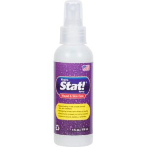 stat! spray pet wound & skin care | first-aid treatment for dogs, cats, horses | natural plant based ingredients | speeds healing of cuts, burns, hot spots, skin allergies | soothing anti-itch formula