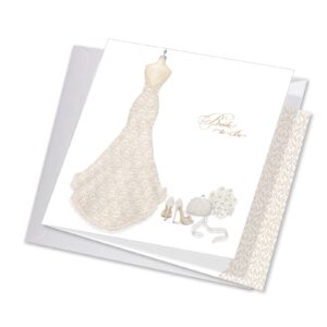 the best card company - jumbo bachelorette greeting card greeting card 8.5 x 11 inch with envelope - wedding congratulations bride-to-be jq5060btg