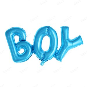 AnnoDeel 2 pcs BOY GIRL Letter Balloons, 40"*14"inch One-piece Alphabet Baby Foil Balloons for Baby Birthday Party Decorations