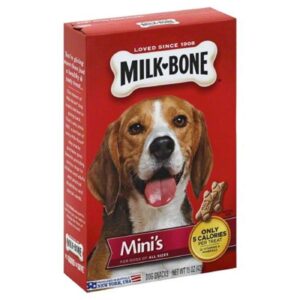 2 pack - milk-bone mini's original dog treats, 15-oz box