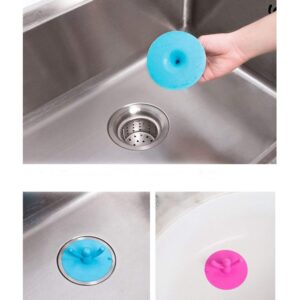 Archi Rubber Palm-Shaped Sink Bathtub Drain Plug Stopper Random Color