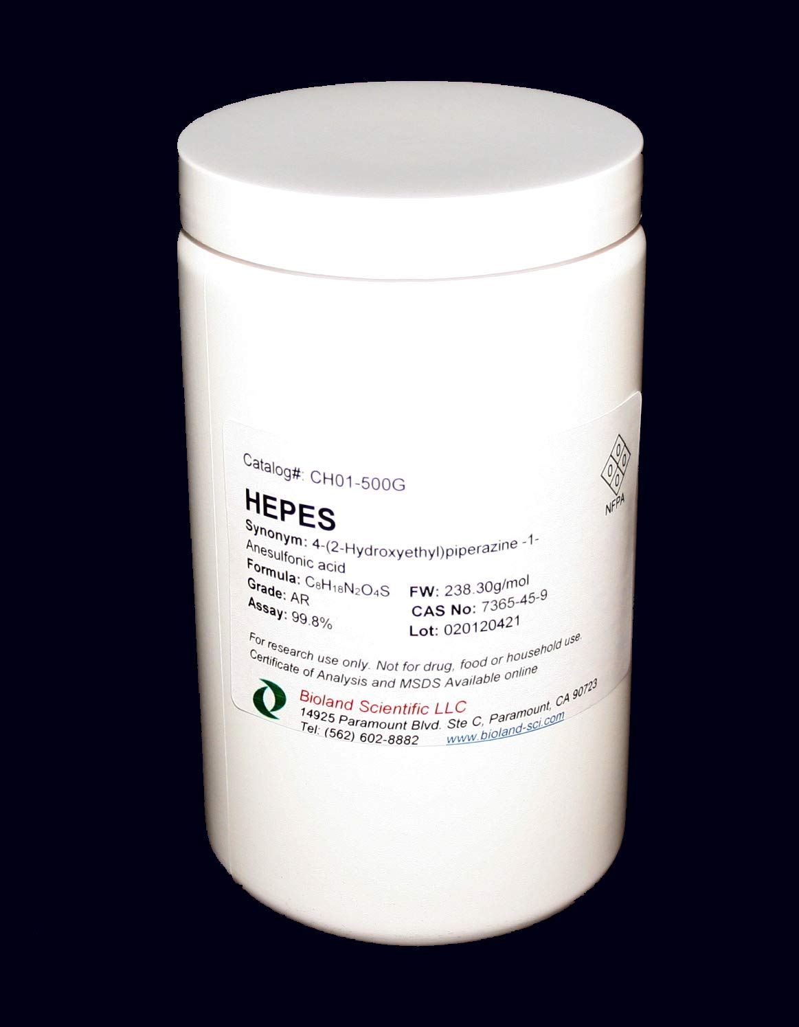 HEPES (AR Grade, 500 g)