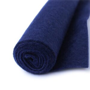 midnight dance navy blue - wool felt oversized sheet - 35% wool blend - 1 12x18 inch sheet