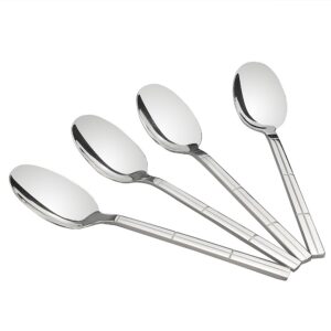 lesbin 12-piece stainless steel dinner spoons table spoons, 7.83-inch