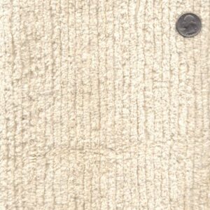 cotton 57" wide terry chenille fabric by the yard - natural (cream/ivory) (tc0521-596)