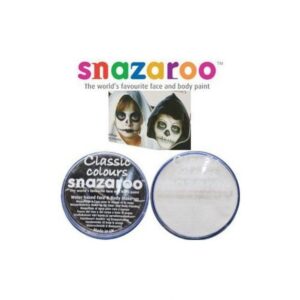 halloween snazaroo black & white water based face & body paint fancy dress set