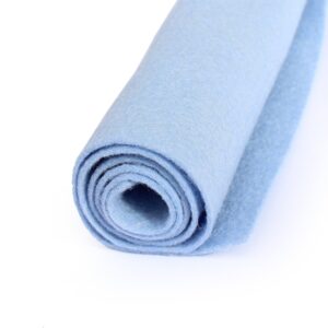 robins egg - baby blue - wool felt oversized sheet - 35% wool blend - 1 12x18 inch sheet