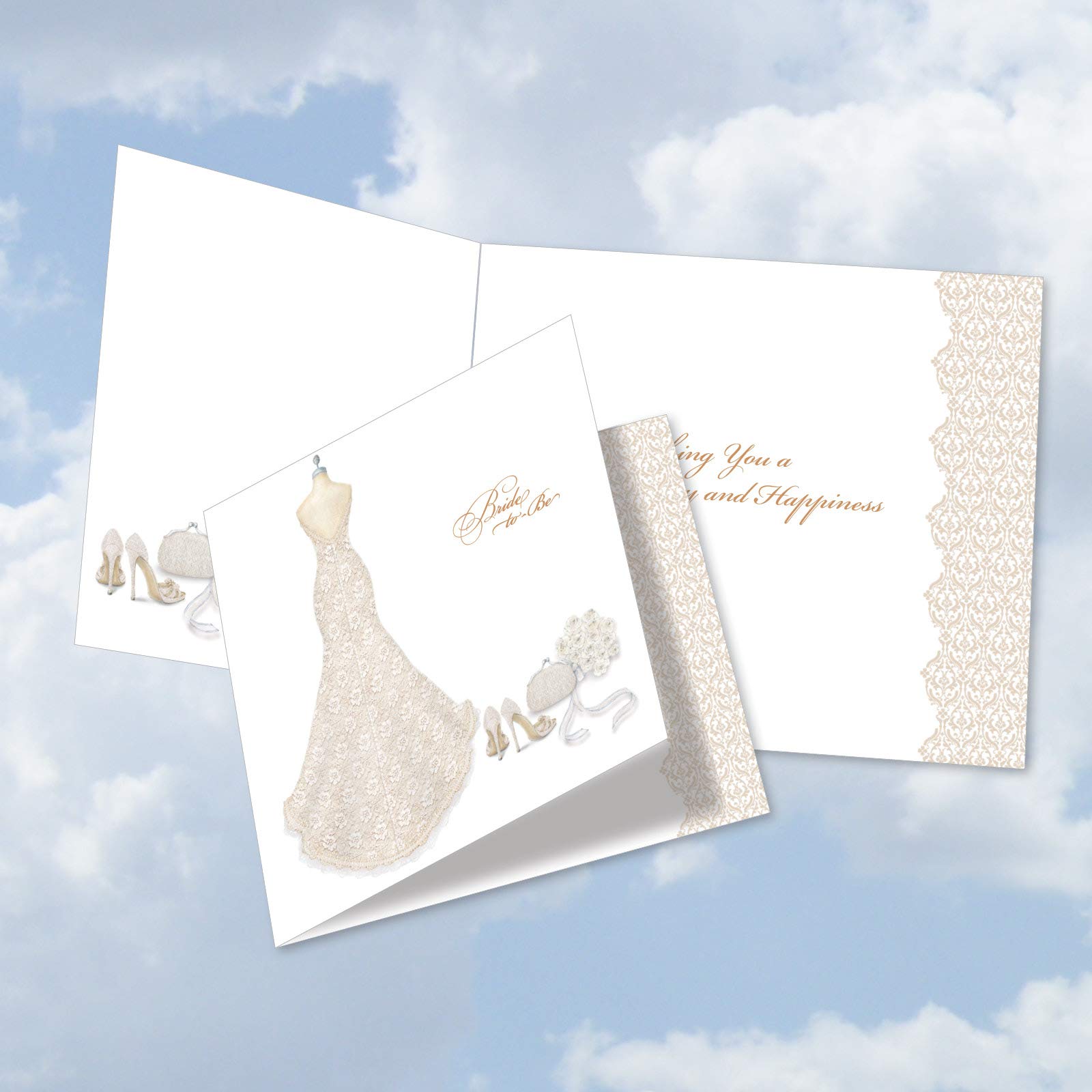 The Best Card Company - Jumbo Bachelorette Greeting Card Greeting Card 8.5 x 11 Inch with Envelope - Wedding Congratulations Bride-To-Be JQ5060BTG