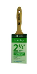 ppg architectural finishes provantage varnish paint brush, 2 1/2", nylon polyester, superior value without sacrificing performance