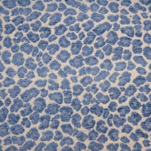 Blue Chenille Cheetah Upholstery Spots Azure P Kaufmann Golding Fabric