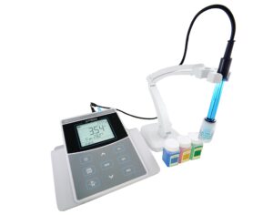 apera instruments pc800 benchtop ph/conductivity/tds/salinity/resistivity/temp. multiparameter meter kit, 0.01 ph/1% f.s accuracy ai523