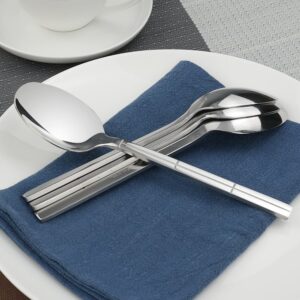 Lesbin 12-Piece Stainless Steel Dinner Spoons Table Spoons, 7.83-Inch