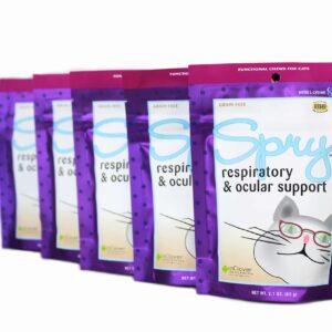 In Clover Spry, Cat Eye Care Support, L-Lysine Cat Treat Supplement, Cat Immune Support Supplement, Cat Health Daily Treat, Prebiotic Cat Health Support, Cat Antioxidant Respiratory Health for Cats