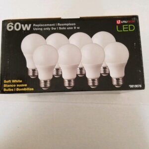 Utilitech 8-Pack 60 W Equivalent Soft White LED Light Bulb