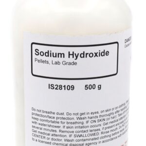 ALDON Innovating Science Laboratory-Grade Sodium Hydroxide Pellet, 500g - The Curated Chemical Collection