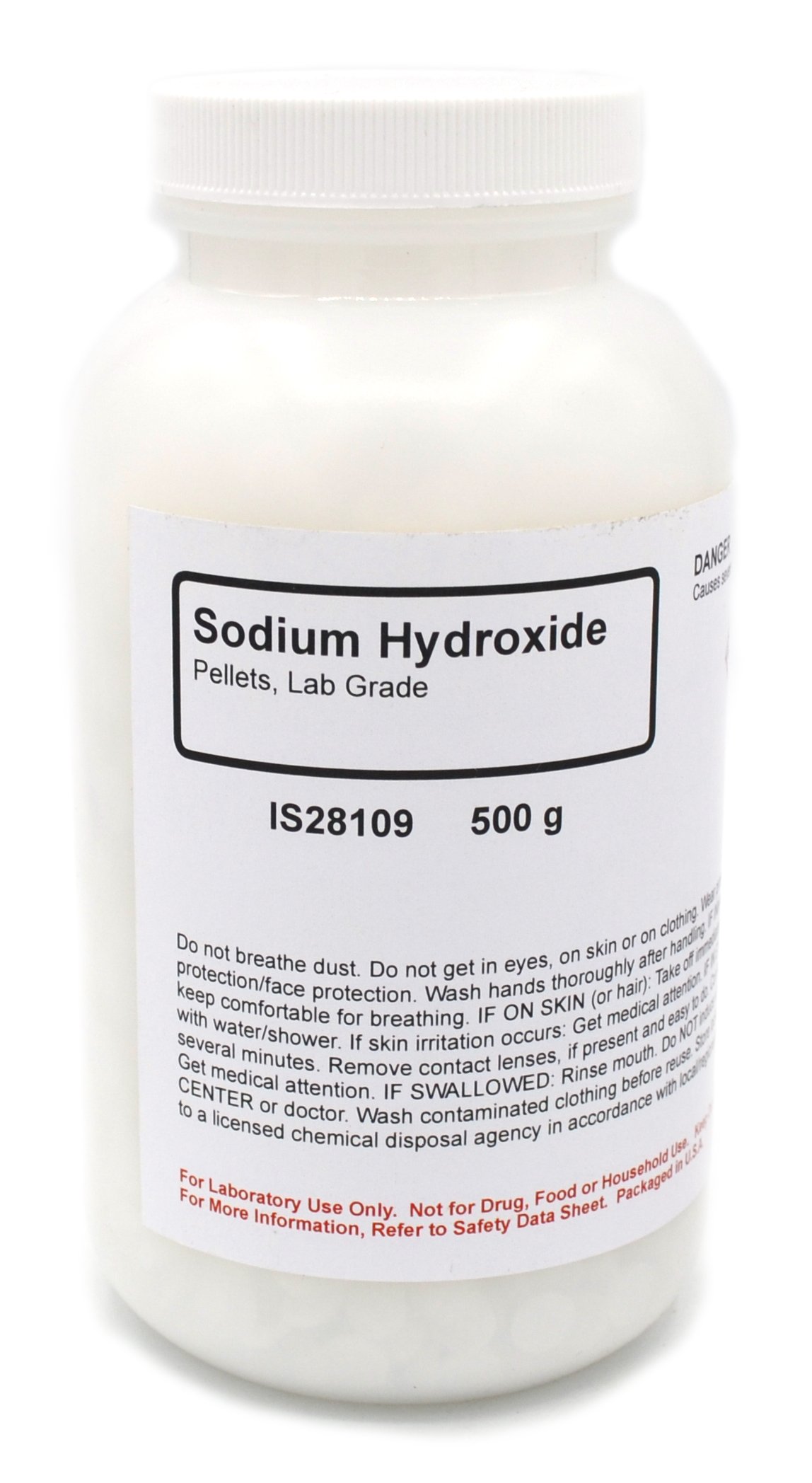 ALDON Innovating Science Laboratory-Grade Sodium Hydroxide Pellet, 500g - The Curated Chemical Collection