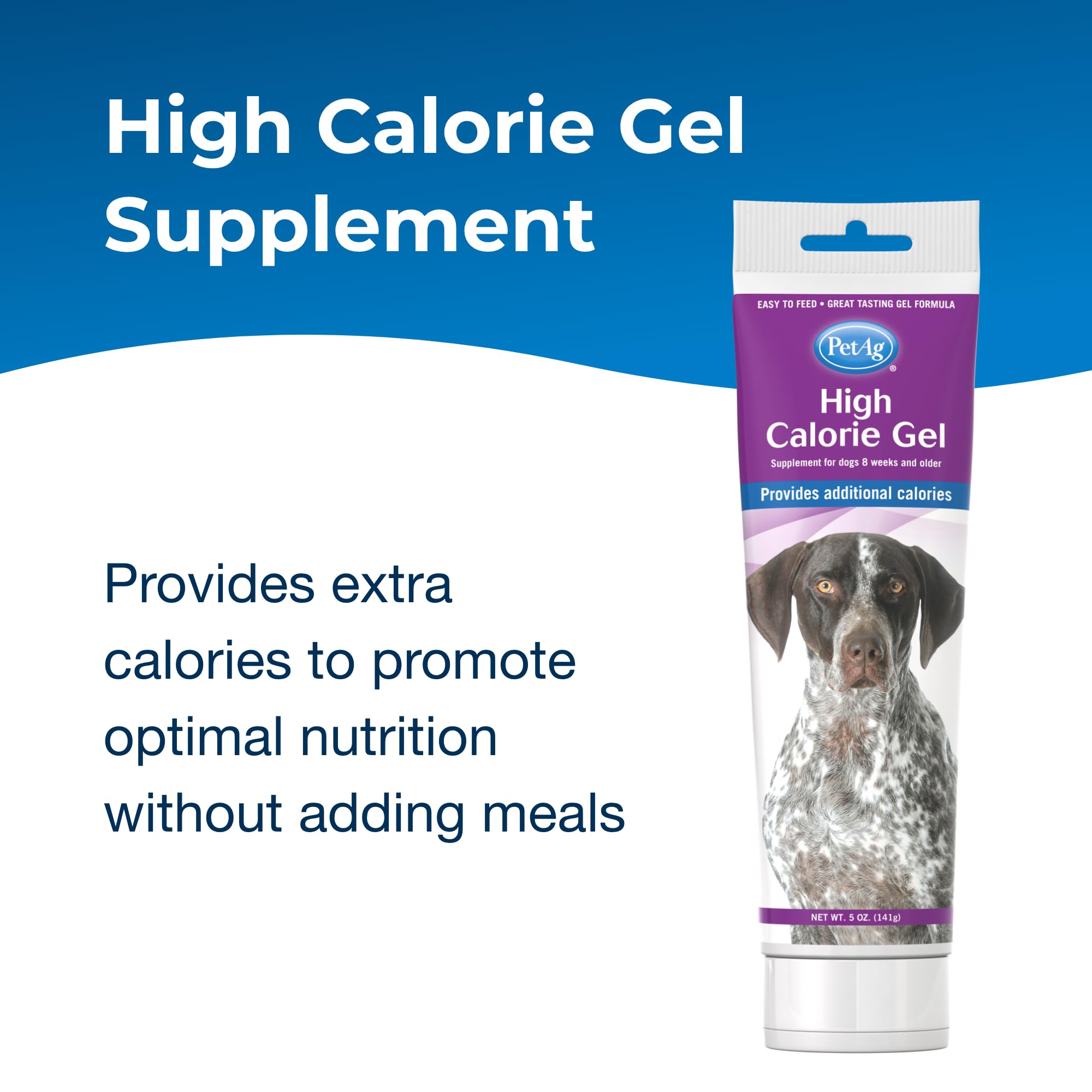 Pet-Ag High Calorie Gel Supplement for Dogs - 5 oz - Chicken Flavor - Provides Extra Calories for Dogs 8 Weeks and Older - Easy to Digest