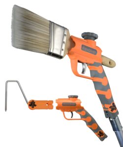 mccauley tools revolver- heavy duty, long handle paint brush extender and roller holder, paint edger tool for high ceilings, corner painting tool compatible with all threaded and locking poles