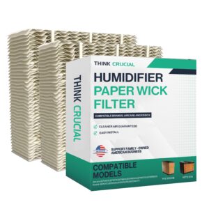 Think Crucial Replacement Humidifier Paper Wick Filters Compatible with Aircare Part # 1043 & Models EP9500,EP9700,EP9800,EP9R500,EP9R700,EP9R800 - Essick: 821000,826000,831000,SS390DWHT (1 Pack)