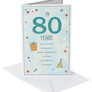 American Greetings 80th Birthday Card (In 80 Years)