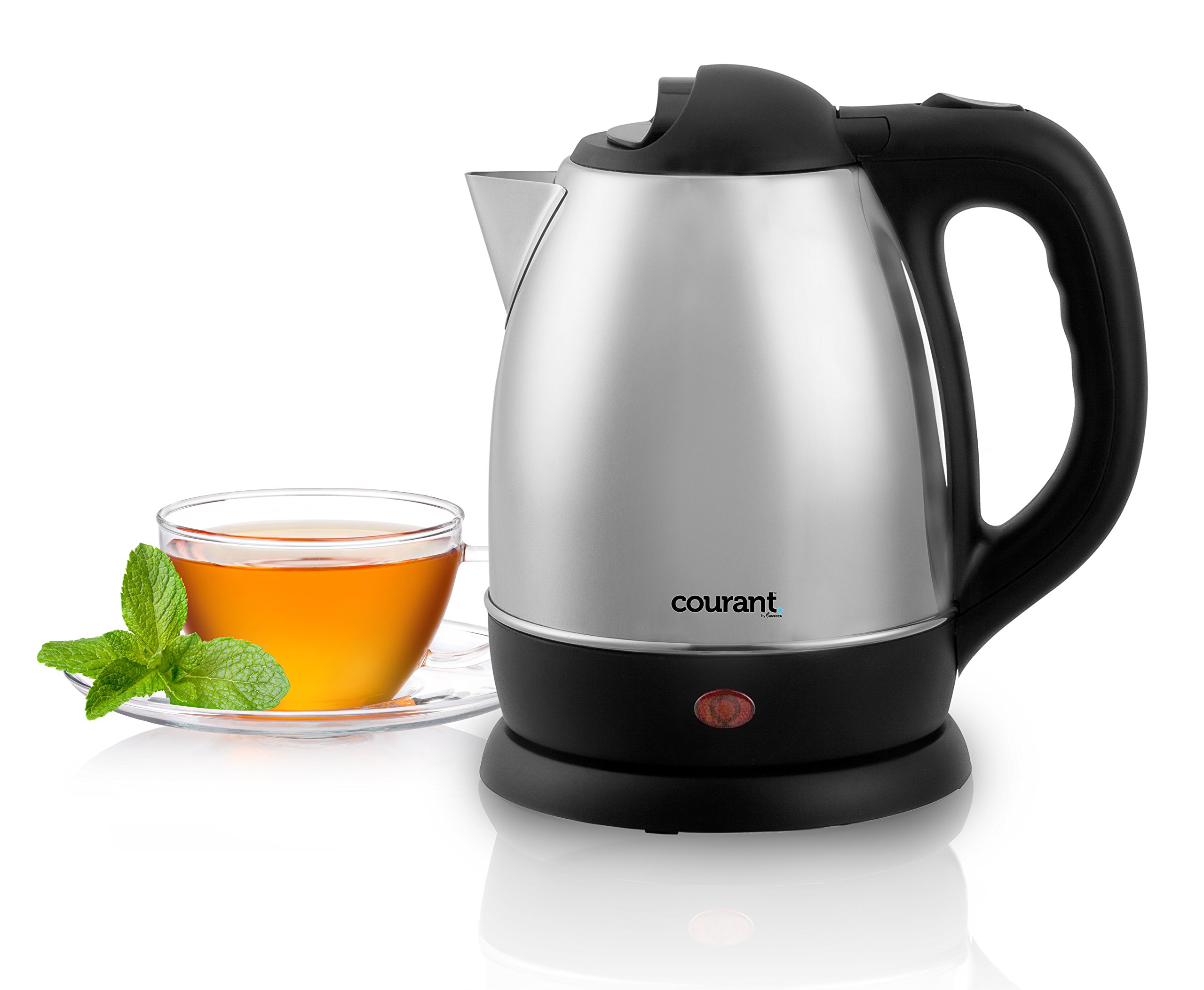 Courant Cordless 1.2L Electric Kettle Stainless Steel, Great for tea coffee and all your hot water needs