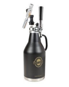 homecraft beer growler, 2-liter, black