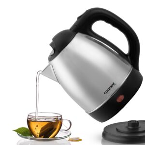 Courant Cordless 1.2L Electric Kettle Stainless Steel, Great for tea coffee and all your hot water needs