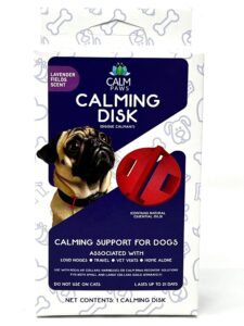 calm paws calming disk medallion dog