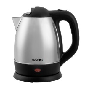 courant cordless 1.2l electric kettle stainless steel, great for tea coffee and all your hot water needs