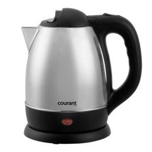 Courant Cordless 1.2L Electric Kettle Stainless Steel, Great for tea coffee and all your hot water needs