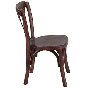 Flash Furniture HERCULES Series Kid's Mahogany Cross Back Chair