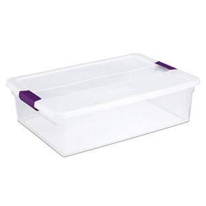 sterilite 17551706 32-quart clear view latch box (pack of 1)