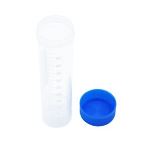 Eowpower 30 Pieces 50 ml Plastic Sample Bottle Vial Storage Container Tube Tubes for Laboratory Lab