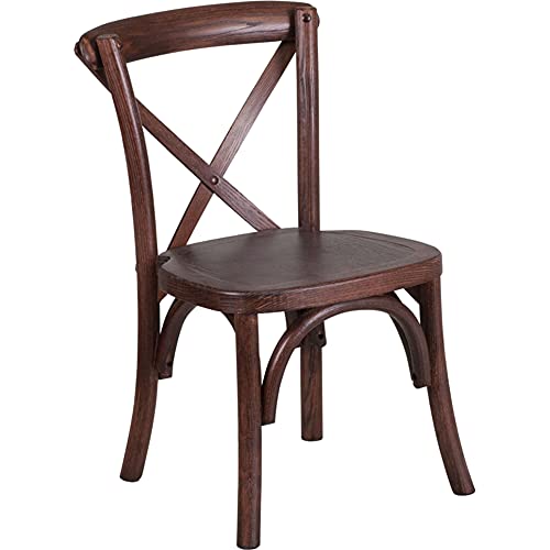 Flash Furniture HERCULES Series Kid's Mahogany Cross Back Chair