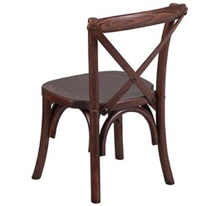 Flash Furniture HERCULES Series Kid's Mahogany Cross Back Chair