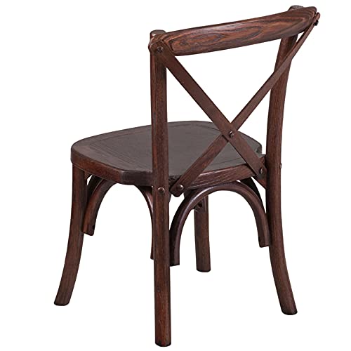 Flash Furniture HERCULES Series Kid's Mahogany Cross Back Chair