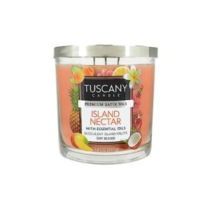 tuscany candleisland nectarlong-lasting scented jar candle (14 oz)