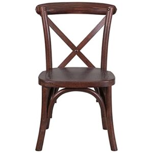 Flash Furniture HERCULES Series Kid's Mahogany Cross Back Chair