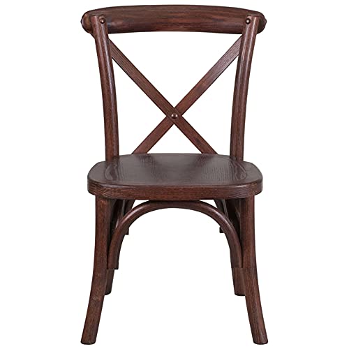 Flash Furniture HERCULES Series Kid's Mahogany Cross Back Chair