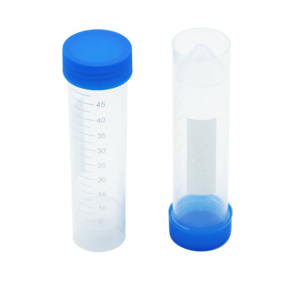 Eowpower 30 Pieces 50 ml Plastic Sample Bottle Vial Storage Container Tube Tubes for Laboratory Lab