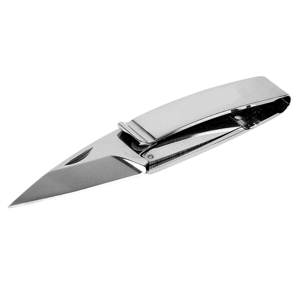 KangTeer Money Clip Folding Knife Outdoor Necessary EDC Tool Multi Portable Wallet Knives Mini Money Holder jackknife