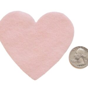 Playfully Ever After 3 Inch 28pc Felt Hearts (Light Pink)