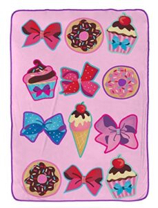 nickelodeon jojo siwa follow your dreams plush twin blanket