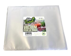 sta fresh vacuum sealer bags, 15 inch x 18 inch vacuum seal bags, 3.5mil thick vacuum storage bag, large food size bags for; freezer, sous vide, packing or bulk storing, sf1518c, usa made, 500 count