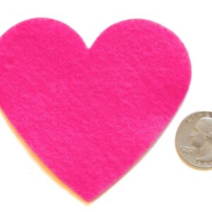 Playfully Ever After 3 Inch 28pc Felt Hearts (Pink)