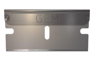 gem single edge triple facet cut safety blades 100 pack uncoated stainless steel made in usa