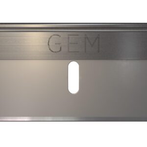 GEM Single Edge Triple Facet Cut Safety Blades 100 Pack Uncoated Stainless Steel Made in USA