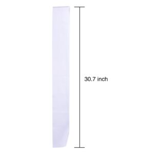 BBTO 6 Pieces White Sashes Blank for Pageants 2024 Blank Satin Sash Plain Sashes for DIY Wedding Hen Party Beauty Pageant Graduation Party Decorations